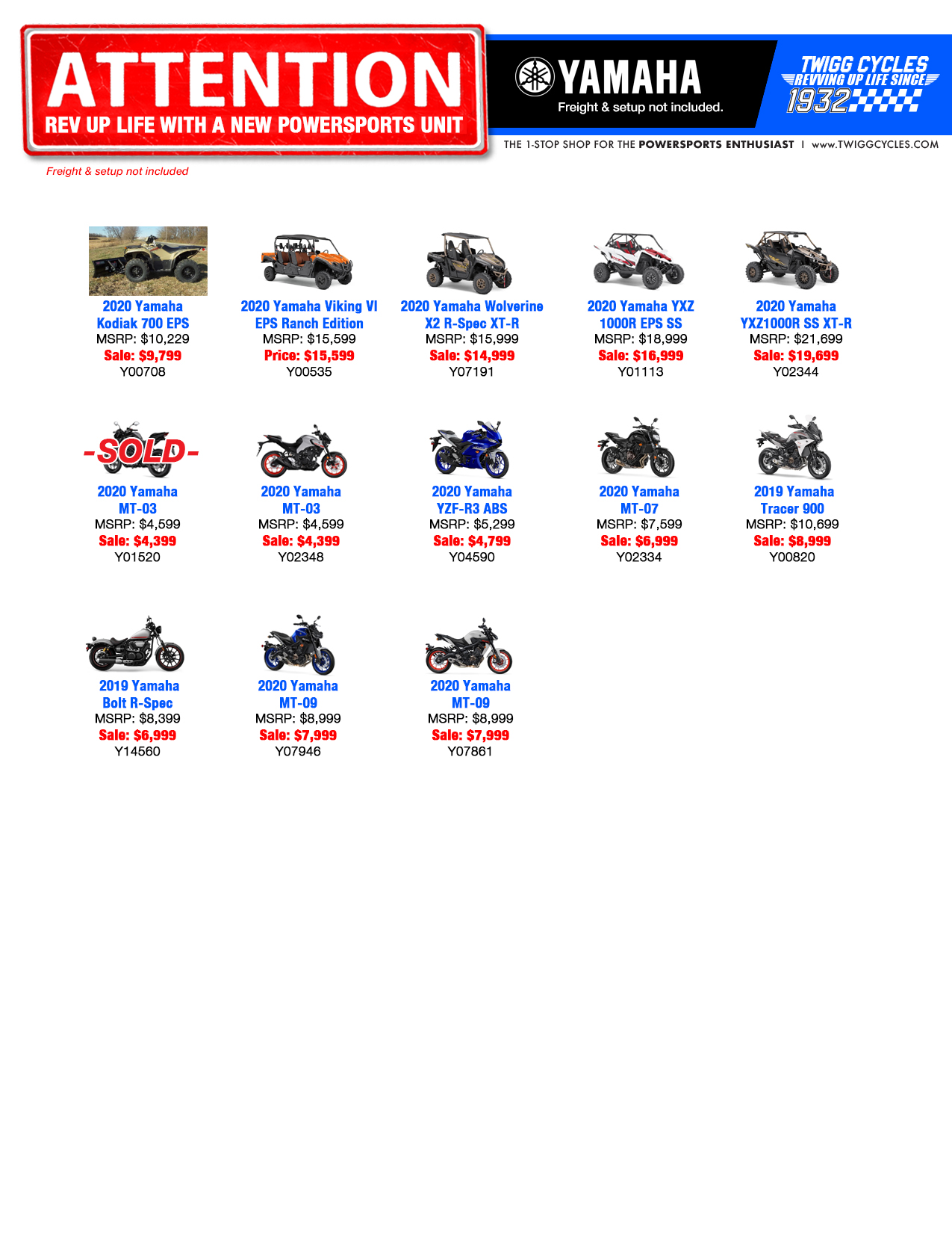 Twiggcyclespromotions | Twigg Cycles | Hagerstown Maryland